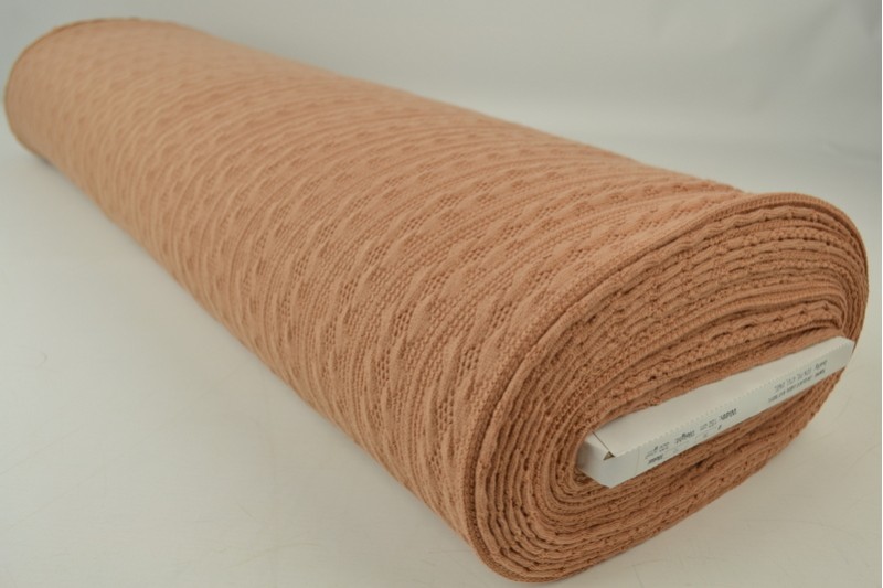 Jacquard cable knit fabric
